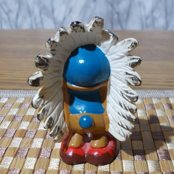 schleich | Accents | Rare Collectable Smurfs Indian Chief Native ...
